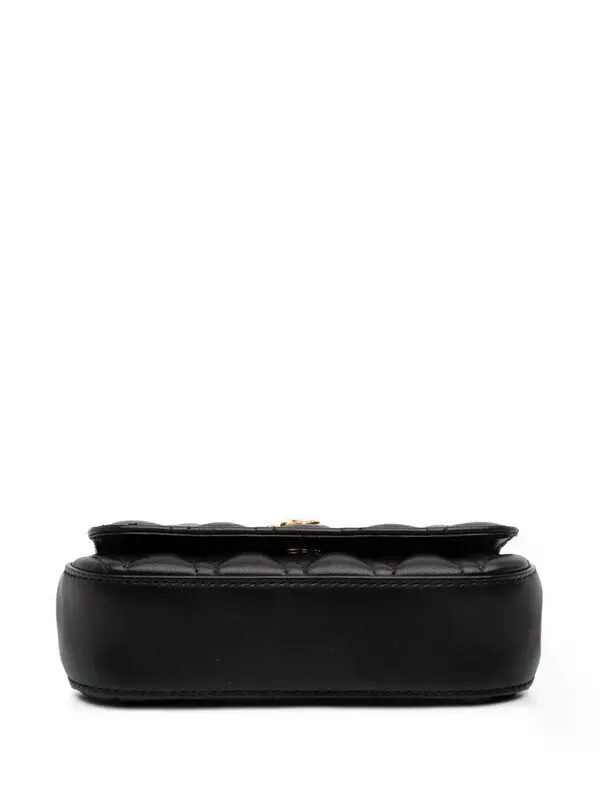 Versace 2010-2026 Mini Quilted Leather Virtus V Crossbody Bag