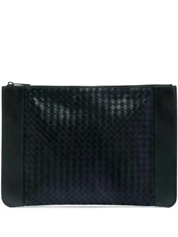 Bottega Veneta 2012-2026 Nappa Intrecciato Clutch Bag - Black