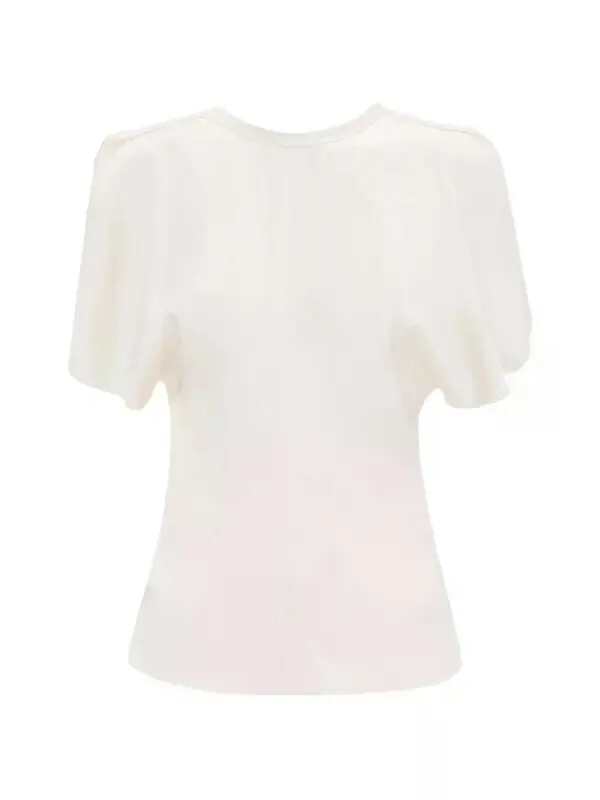 Victoria Beckham Bela Short-sleeve Blouse - White