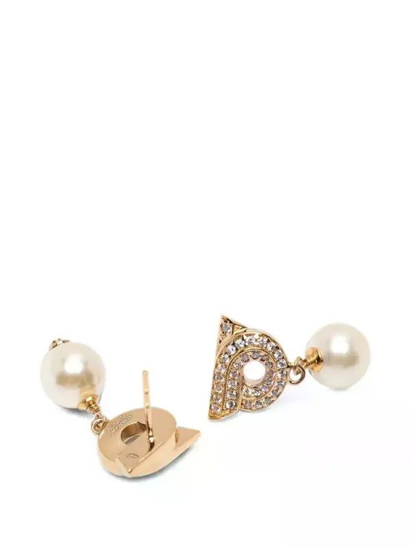 FERRAGAMO Gancio Pearl-drop Earrings