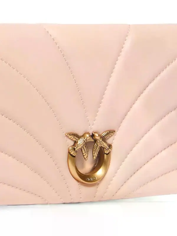 Pinko Love Birds Quilted Shoulder Bag