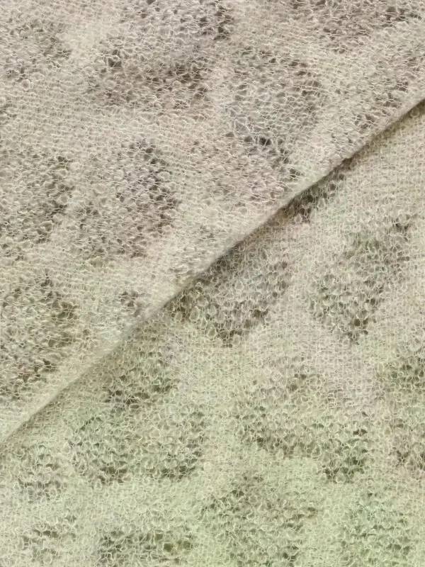 Avant Toi Leopard-pattern Knit Scarf