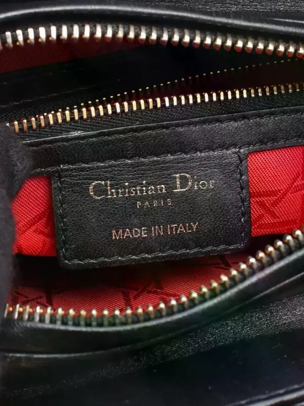 Dior 2010s Lady Cannage Tote Bag - Black