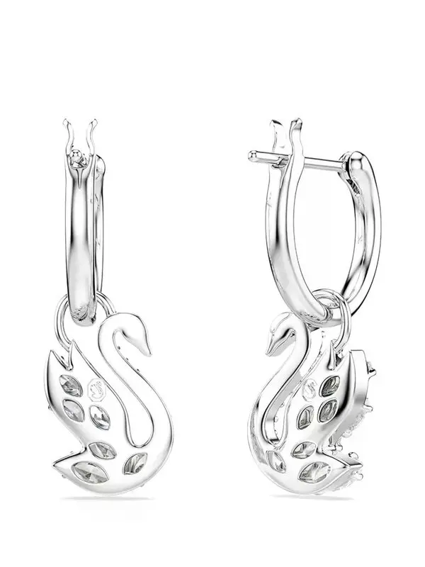 SWAROVSKI Swan Motif Drop Earrings