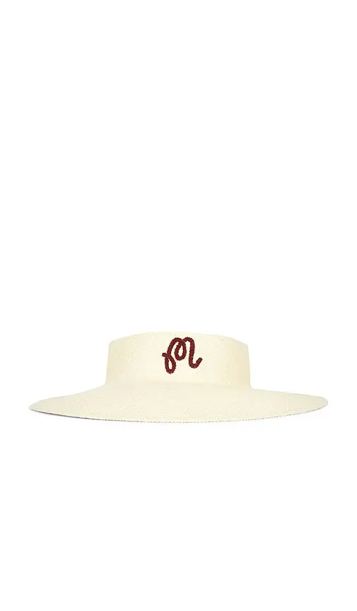 MALBON Hortensia Visor Hat - Neutral