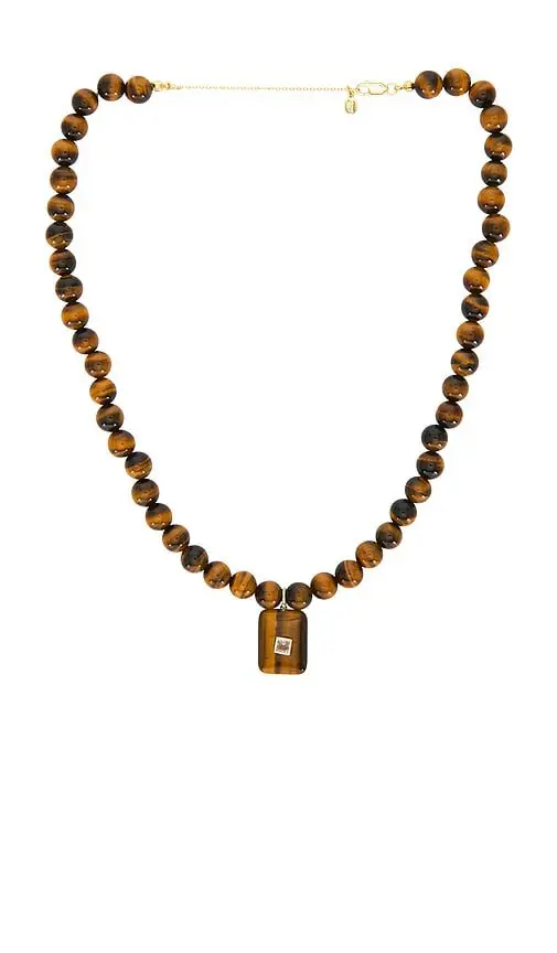Shashi Gemstone Tiger Eye Pendant Necklace