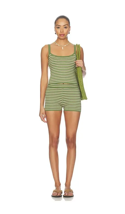 Superdown Anneli Knit Short Set In . Also - Green