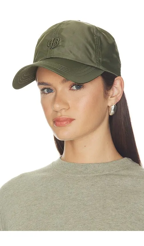 ANINE BING Jeremy Baseball Cap Nylon - Army