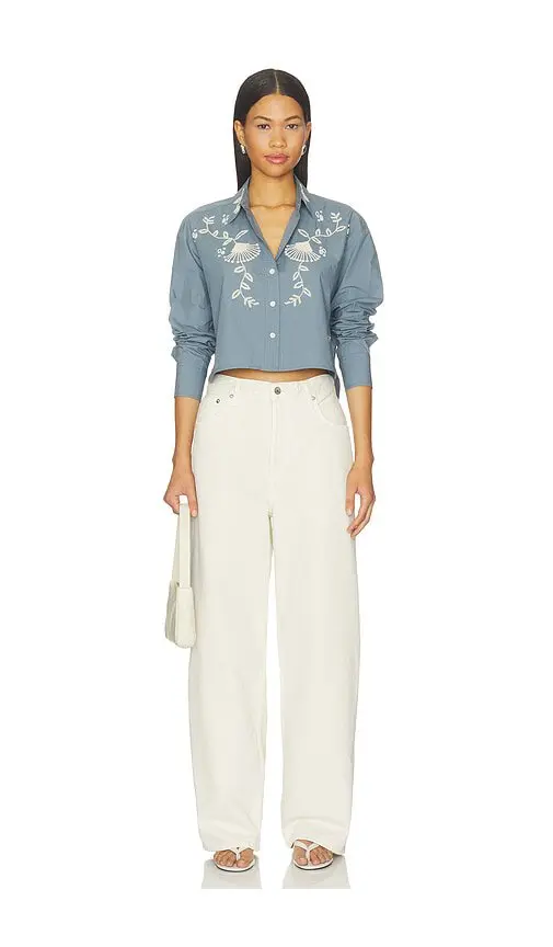 Veronica Beard Aderes Shirt In . Also