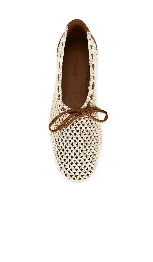Madewell Sage Fishnet Ballet Flat In . Also
