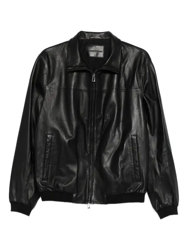 Emporio Armani Leather Blouson Jacket