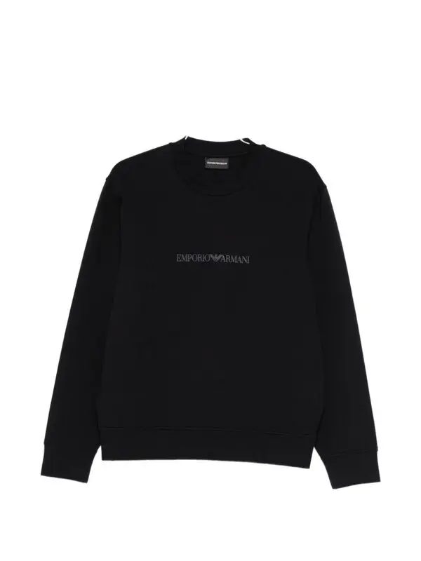Emporio Armani Logo Cotton Sweatshirt - Blue