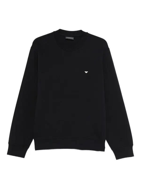 Emporio Armani Cotton Crewneck Sweatshirt - Blue