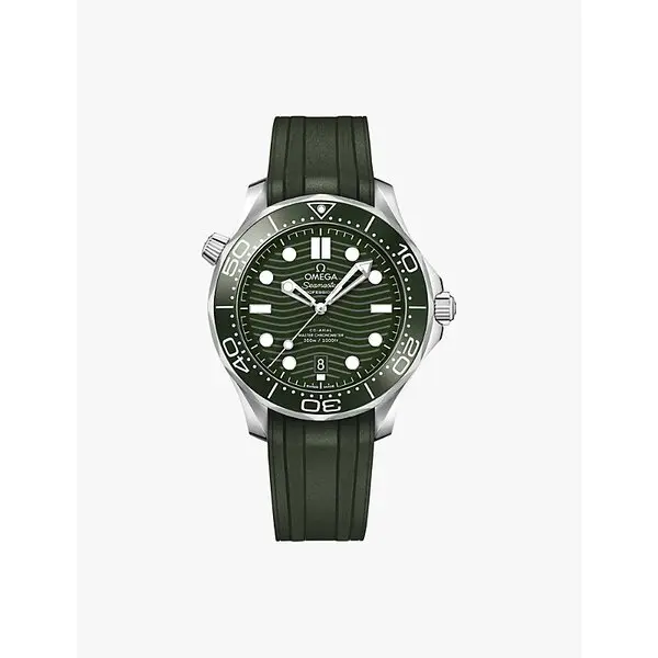 Omega 210.32.42.20.10.001 Seamaster Diver 300m Steel And Rubber Self-winding Watch - Black