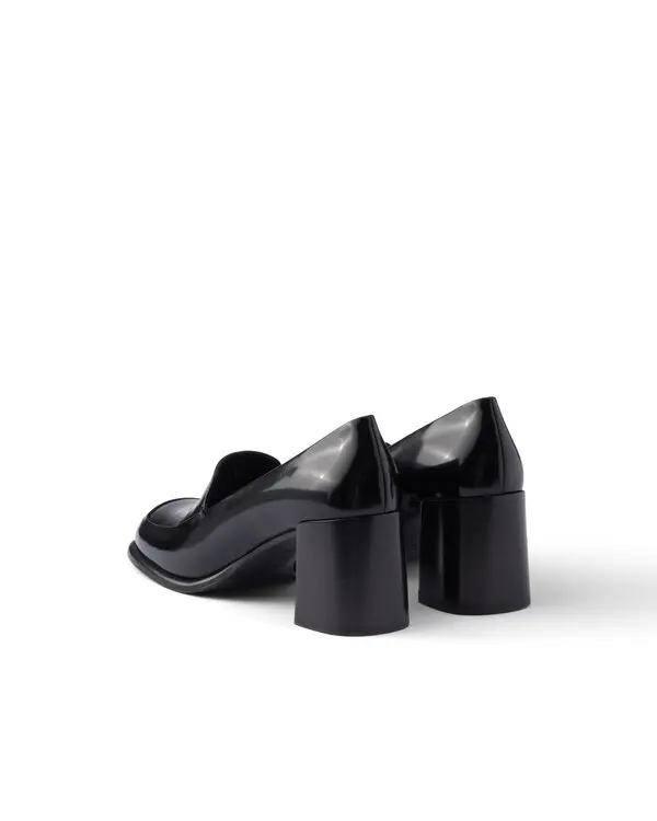 Prada Brushed Leather Loafers