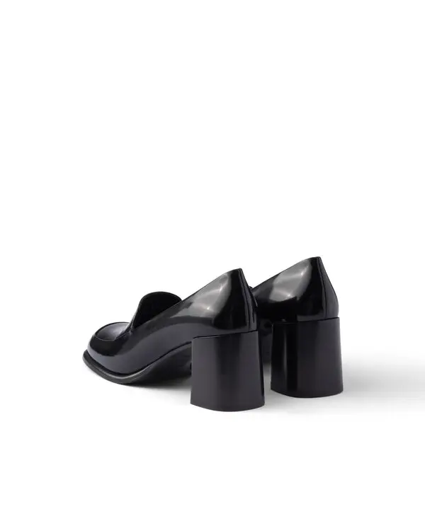 Prada Brushed Leather Loafers