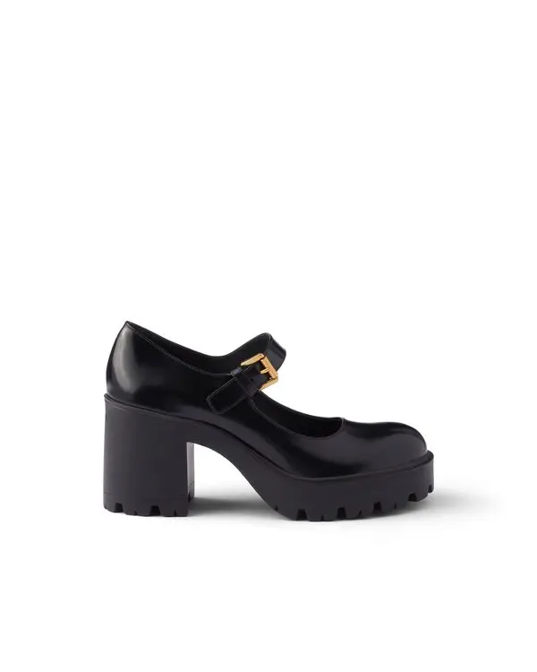 Prada Brushed Leather Pumps