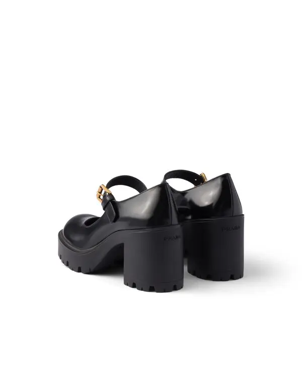 Prada Brushed Leather Pumps