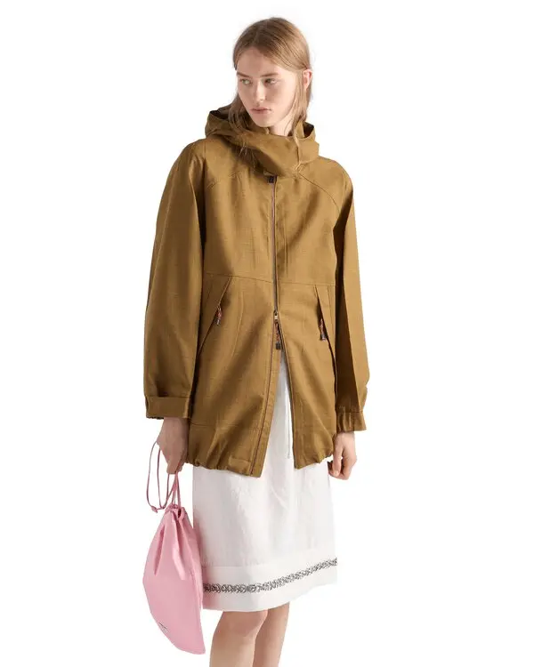 Prada Mélange Hopsack Wool Jacket