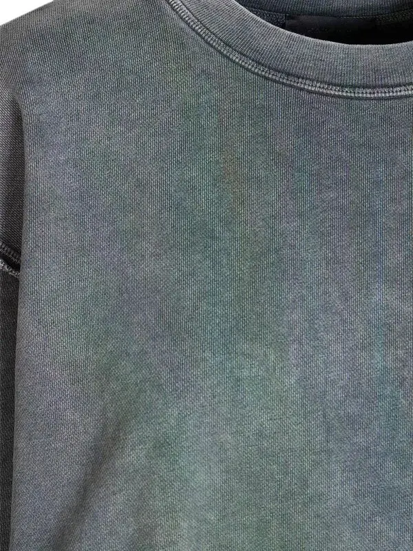 HAIKURE Faded Rear-slit Sweatshirt - Grey