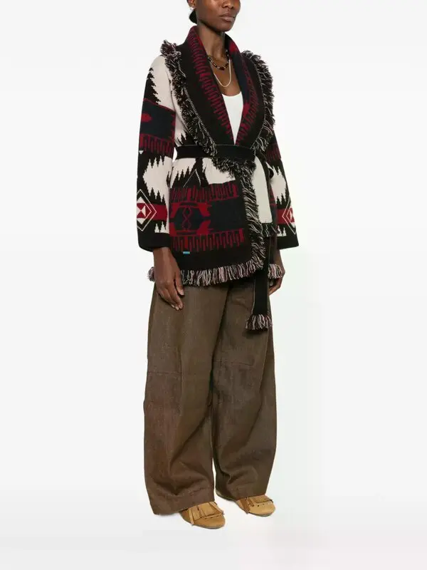 Alanui Jacquard Knitted Coat
