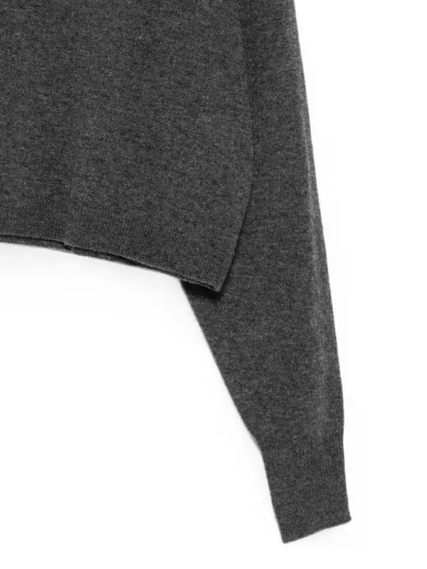ALYSI Button-fastening Cropped Sweater