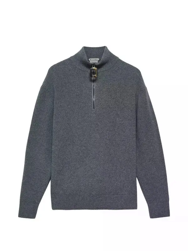 JW Anderson Ribbed Half-zip Sweater