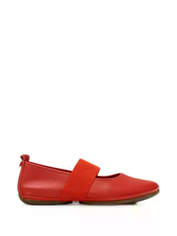 Camper Right Nina Leather Ballet Flats - Red