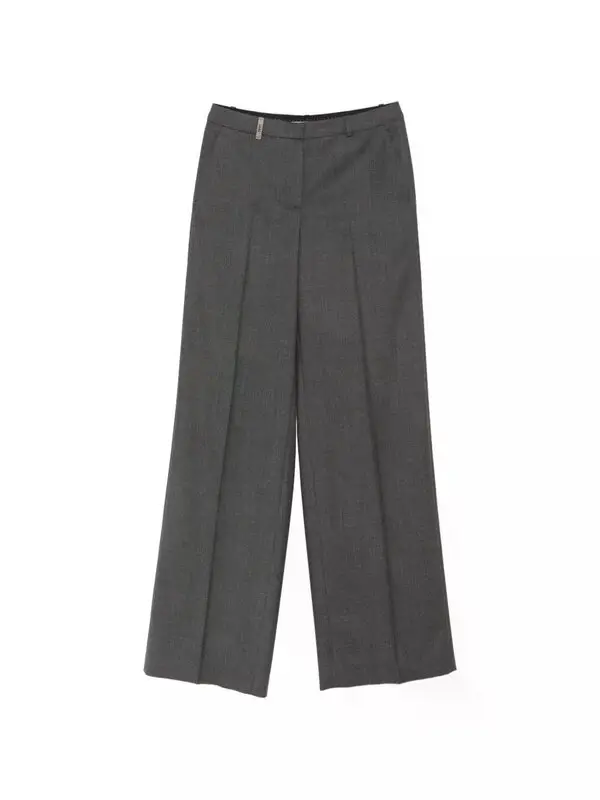 Peserico Pressed-crease Wool Trousers