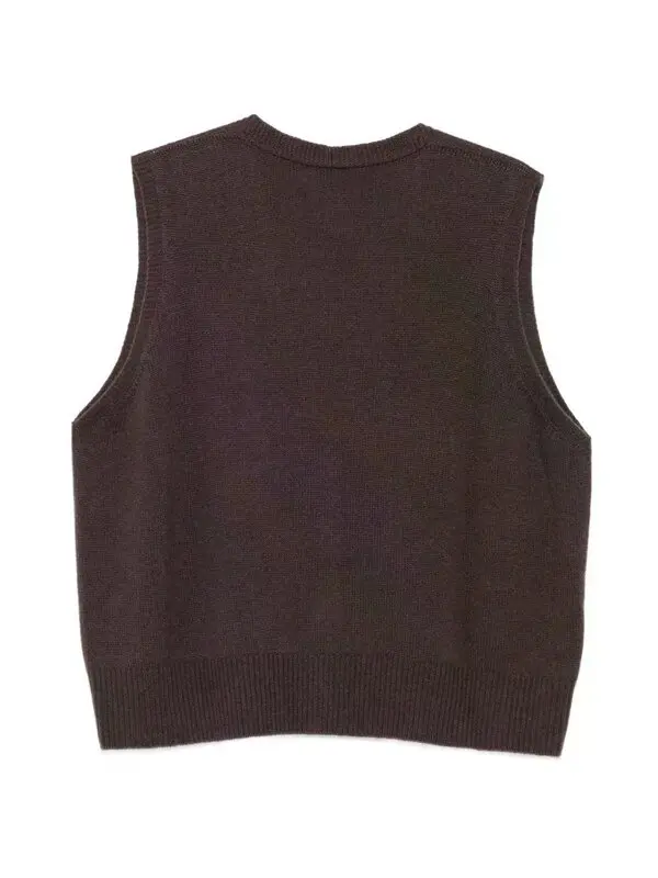 ALYSI Button-up V-neck Vest