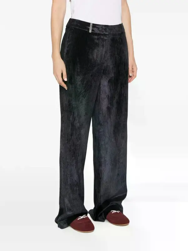 Peserico Corduroy-effect Wide-leg Trousers