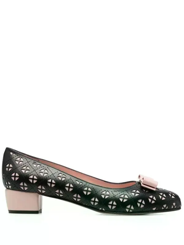 FERRAGAMO Vara 35mm Cut-out Pumps - Black