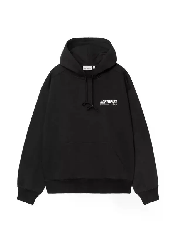 Carhartt Work In Progress Wiptopia 2 Graphic-print Hoodie - Black