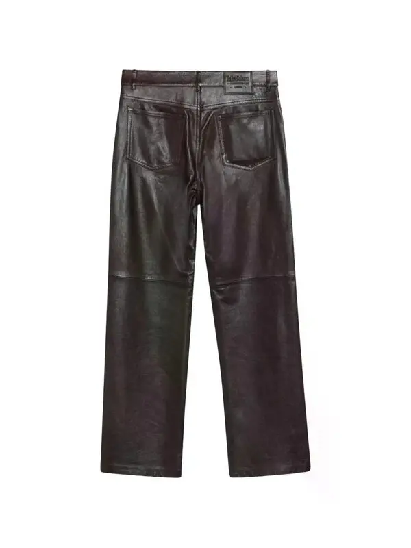 Max Mara Leather Straight-leg Trousers
