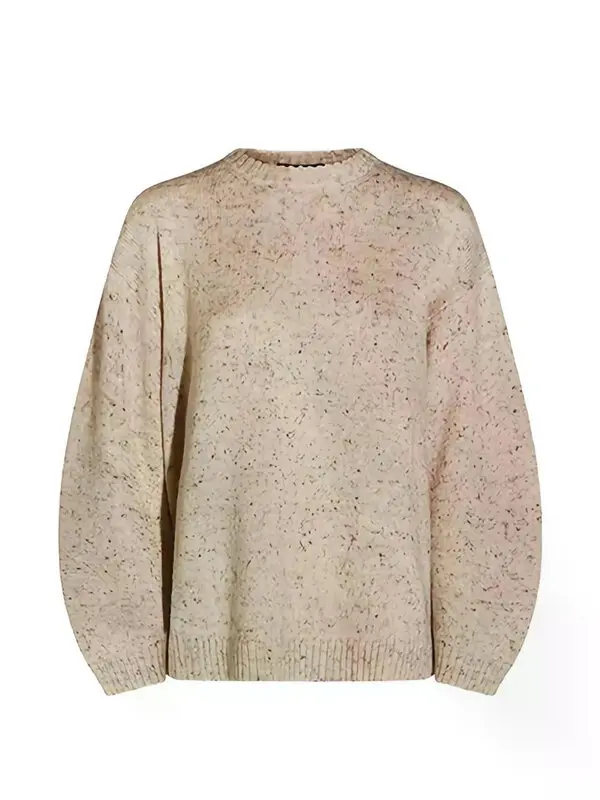 Fabiana Filippi Flecked-knit Crew-neck Sweater