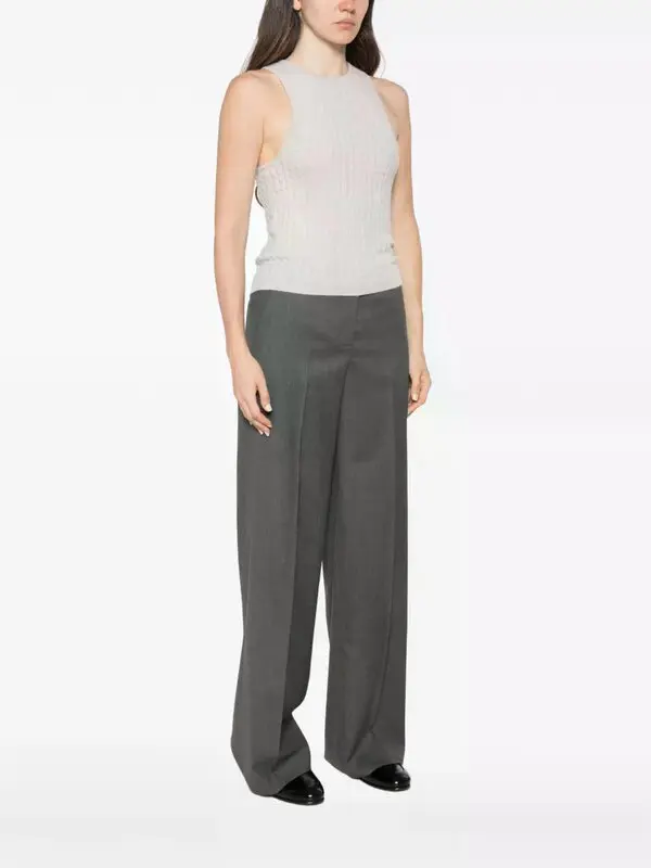 LISA YANG Iora Cable-knit Tank Top - Grey