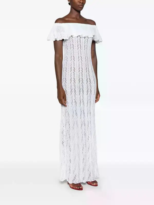 ANTONINO VALENTI Off-shoulder Ruffled Maxi Dress