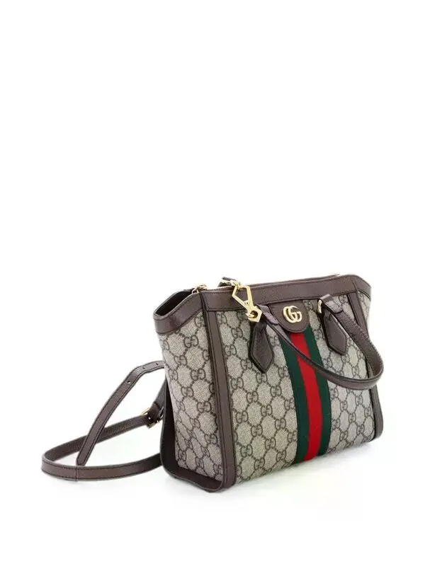 Gucci Ophidia Top Handle Gg Coated Canvas Small Tote Bag