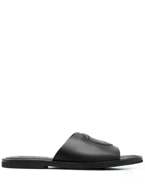 FERRAGAMO Lionel Gancini Embossed Sandals