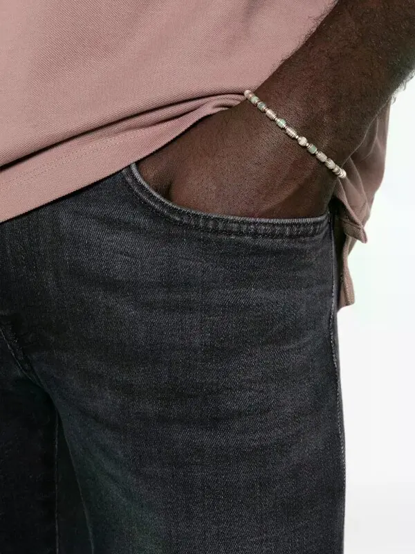 PT TORINO Faded-effect Slim-fit Jeans - Grey