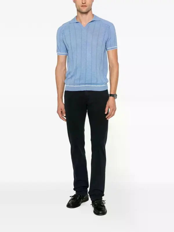 JEORDIE'S Vertical-stripe Short-sleeve T-shirt
