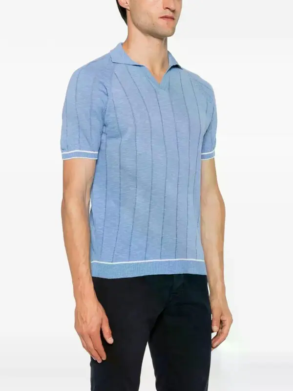 JEORDIE'S Vertical-stripe Short-sleeve T-shirt