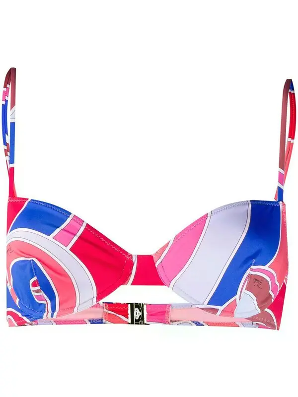 Emilio Pucci Quirimbas Print Bikini Top