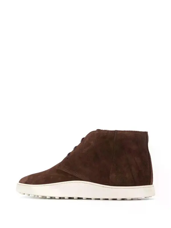 TOD'S Lace-up Calf Suede Boots