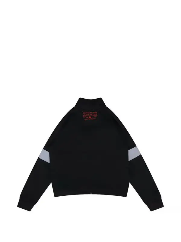 DENIM TEARS Graphic-print Zip-up Sweatshirt - Black