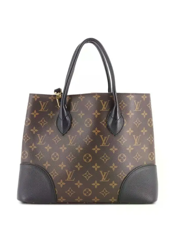 LOUIS VUITTON Flandrin Monogram Canvas And Leather Tote Bag - Black
