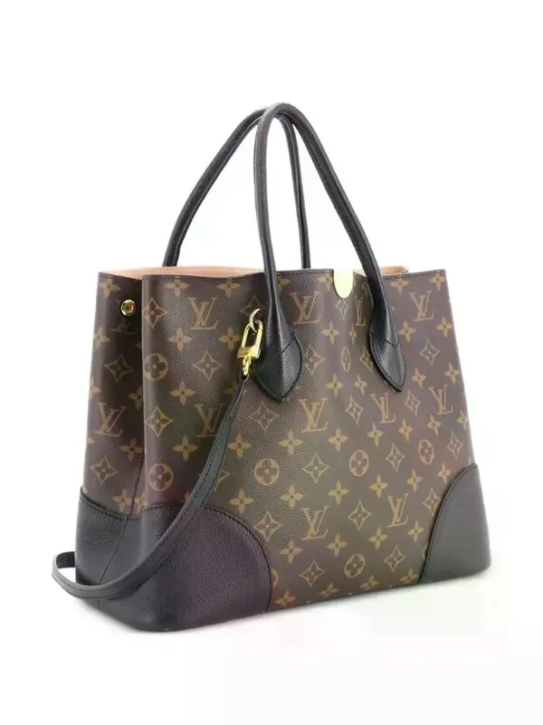 LOUIS VUITTON Flandrin Monogram Canvas And Leather Tote Bag - Black