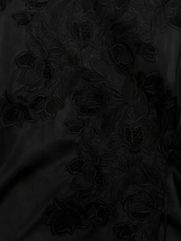 Ermanno Scervino Lace-embellished Ruffled-sleeve Blouse