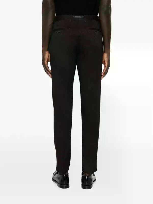 Karl Lagerfeld Road Monogram-pattern Tailored Trousers
