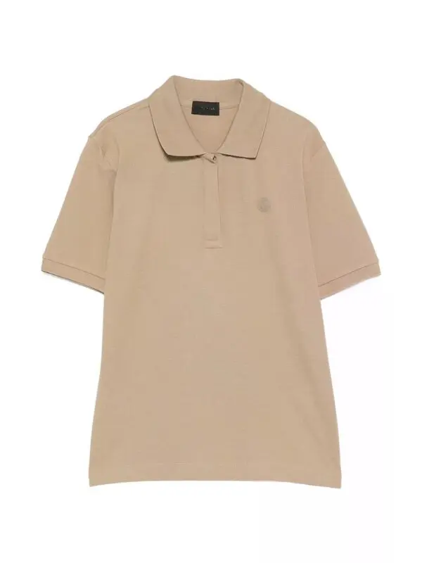 Moncler Logo-patch Polo Top - Neutrals